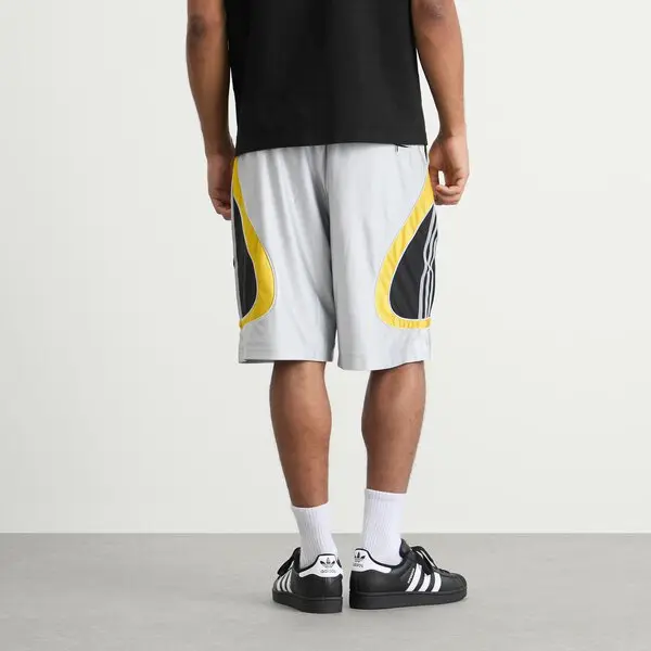 Adidas X Brain Dead Football Short - Silver Metallic | Editorialist